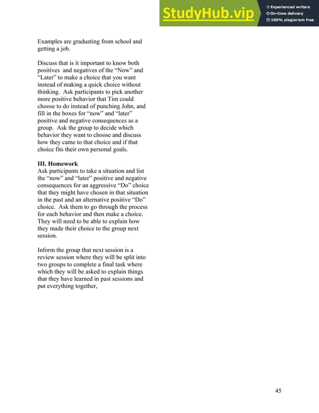 Anger Management A Cognitive Behavioral Group Intervention Protocol For ...