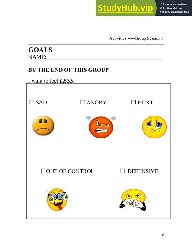 Anger Management A Cognitive Behavioral Group Intervention Protocol For ...