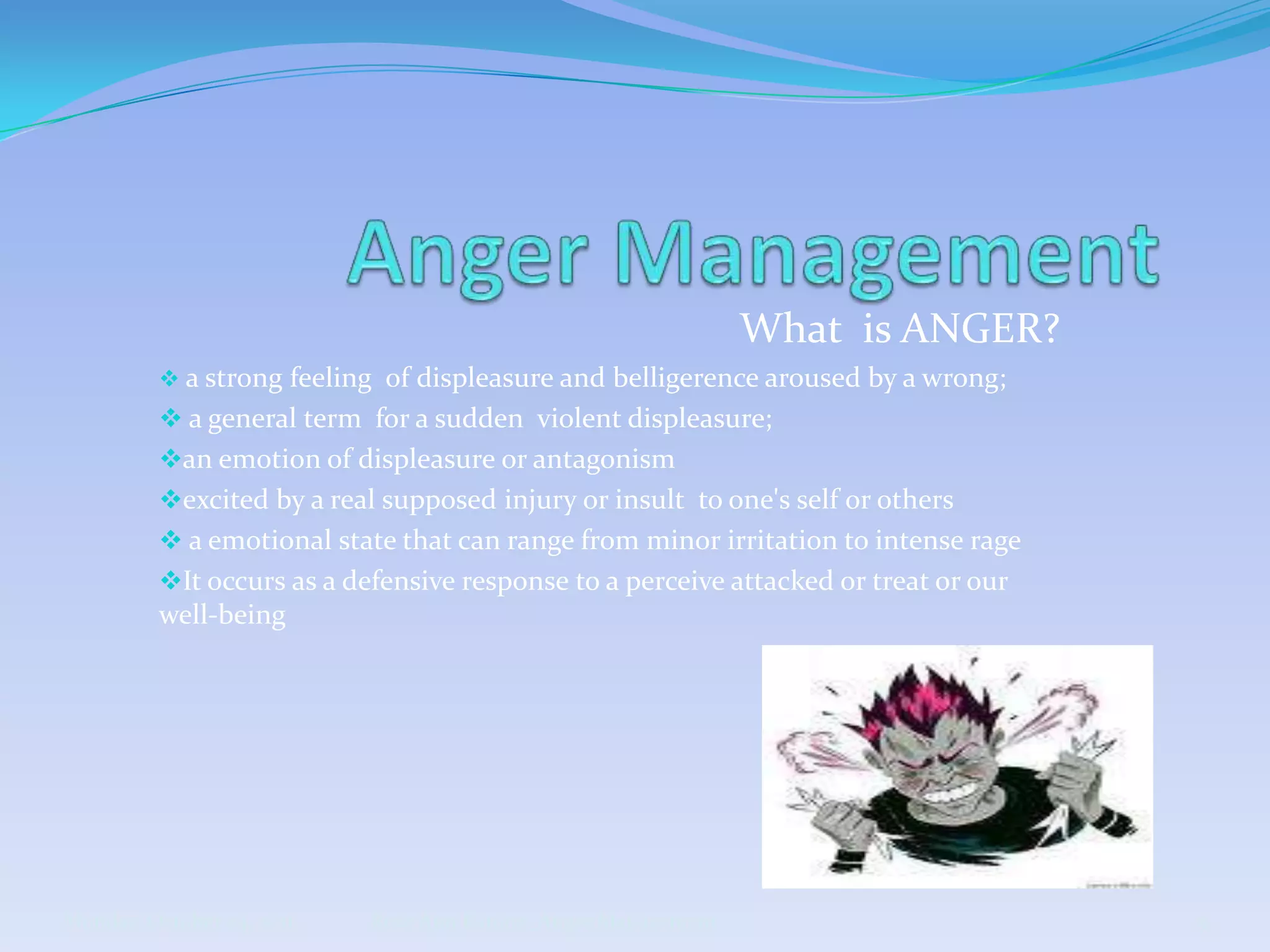 Anger management Presentation | PPT