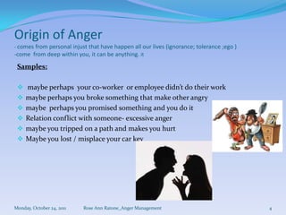 Anger management Presentation | PPTX