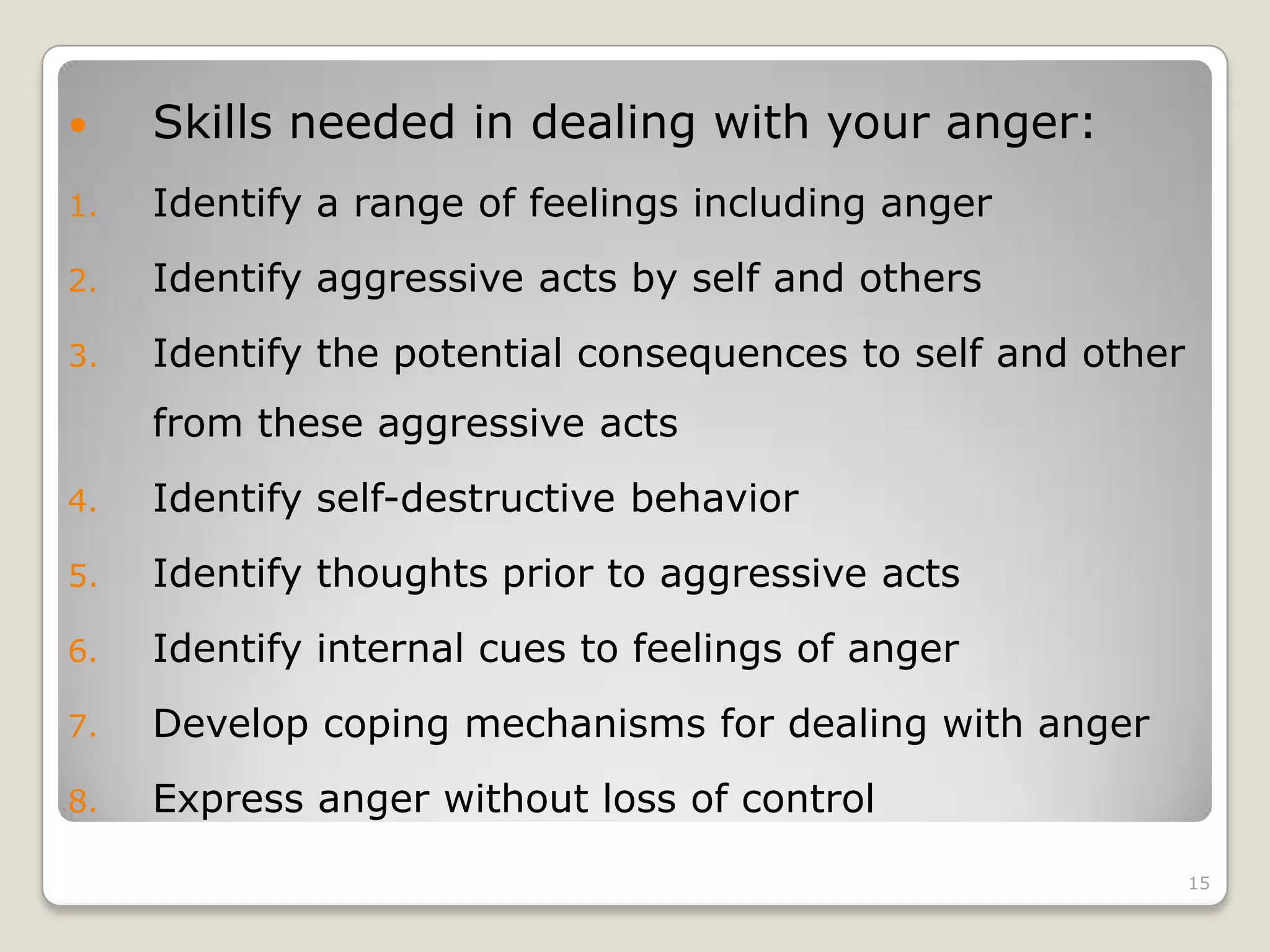 Anger management in students | PPTX