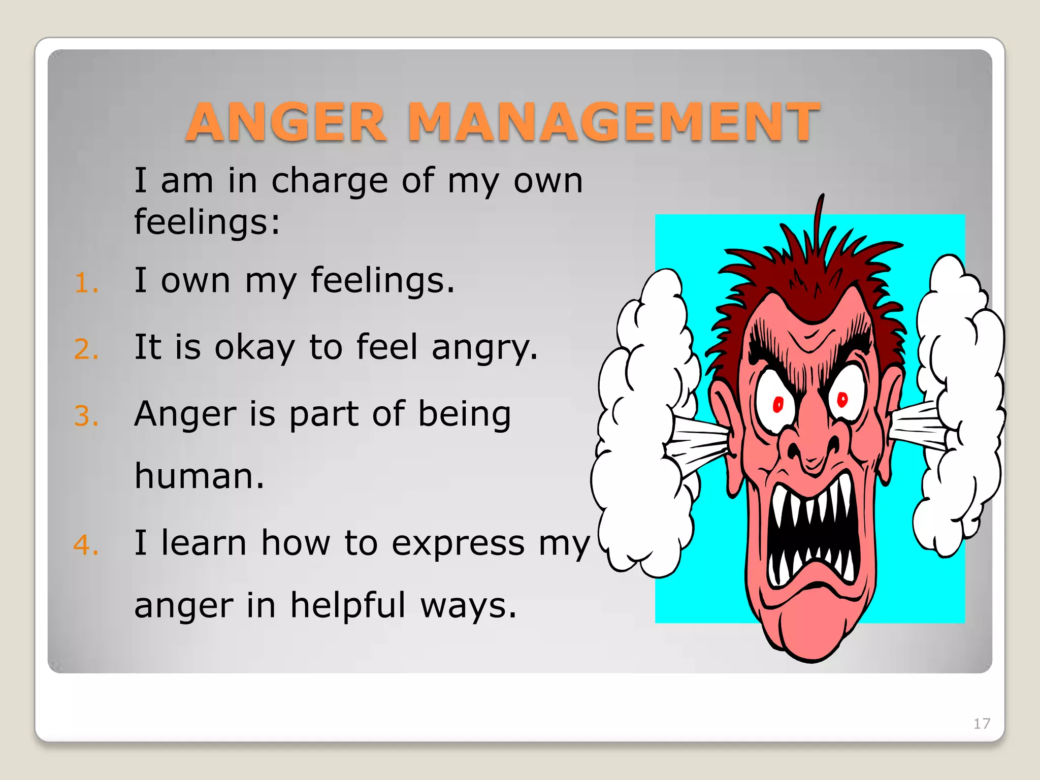 Anger management in students | PPTX