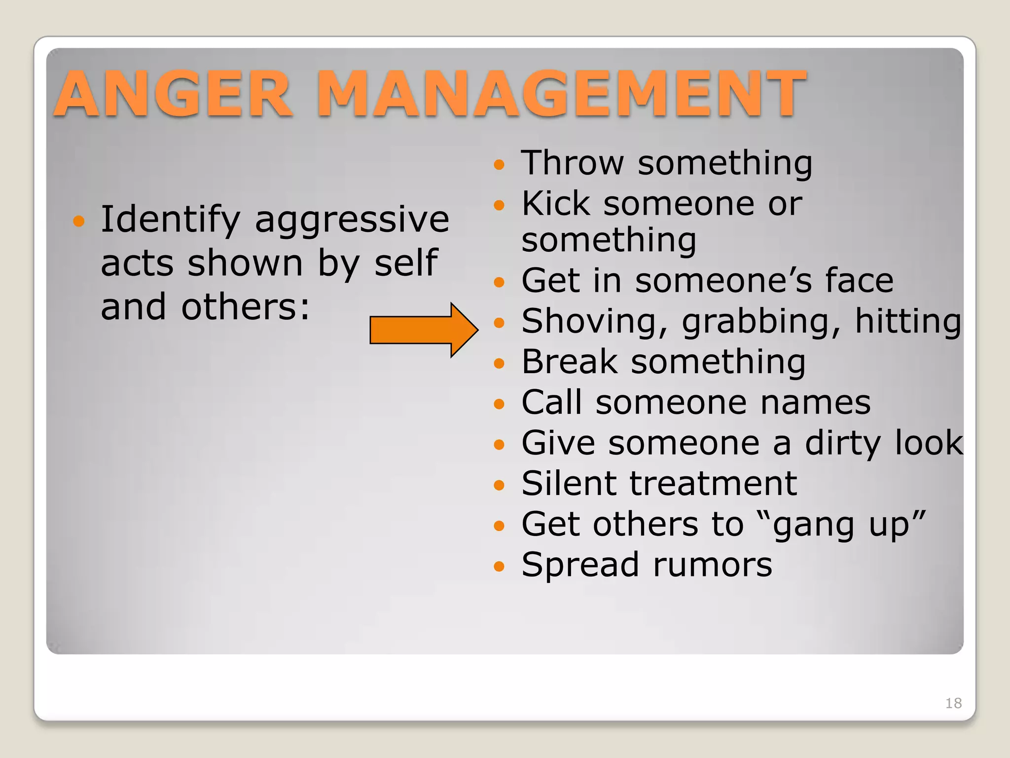 Anger management in students | PPTX