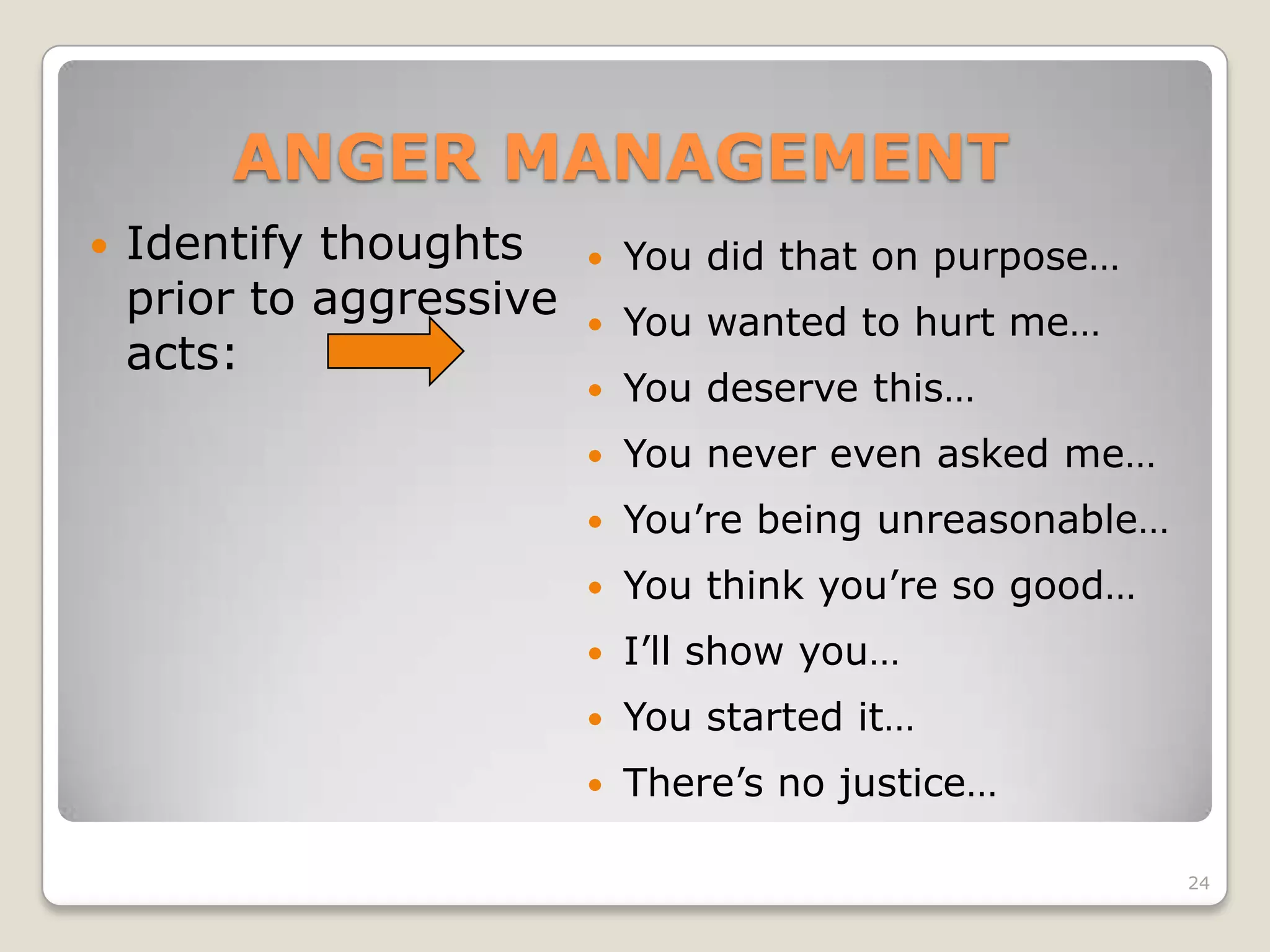 Anger management in students | PPTX