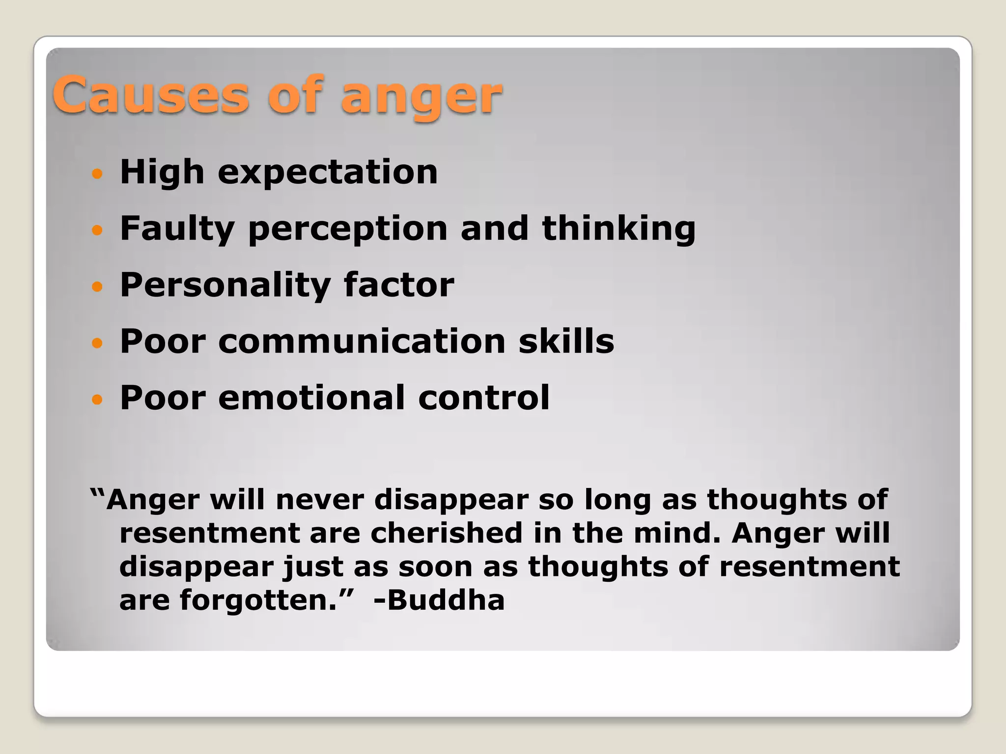 Anger management in students | PPTX