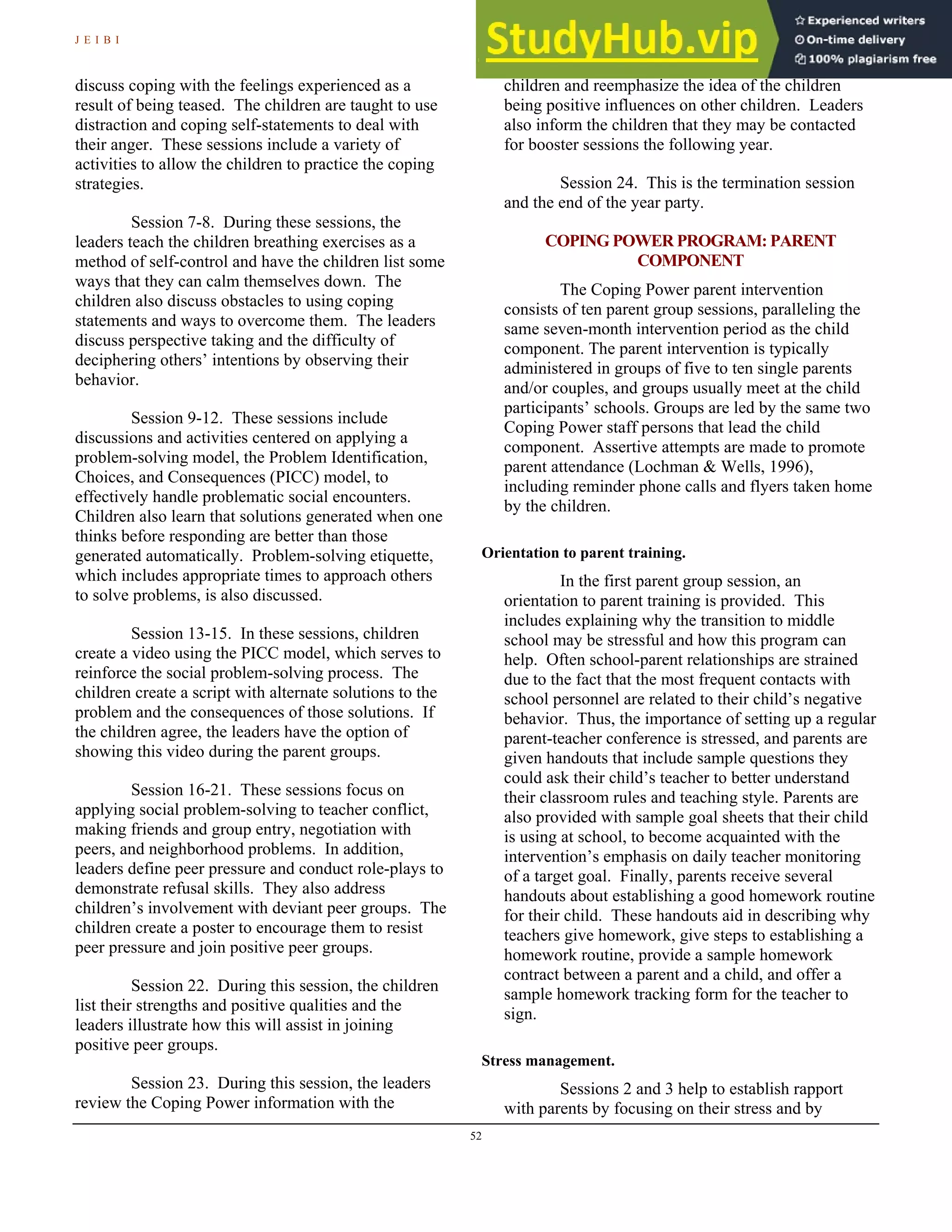 Anger Management Interventions | PDF