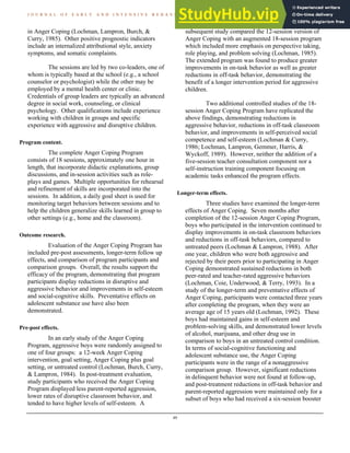 Anger Management Interventions | PDF