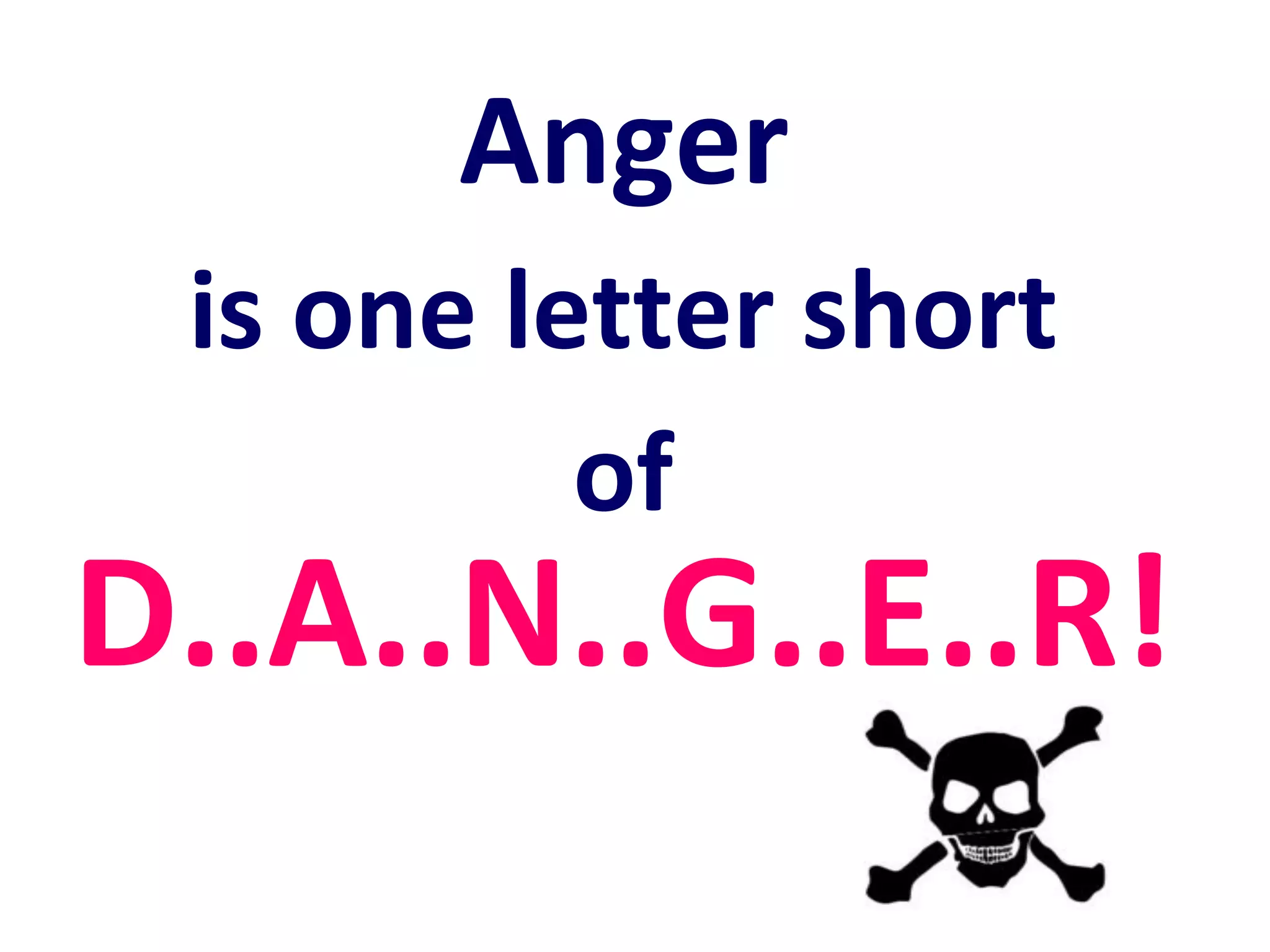 Anger Management from a Biblical Perspective | PDF