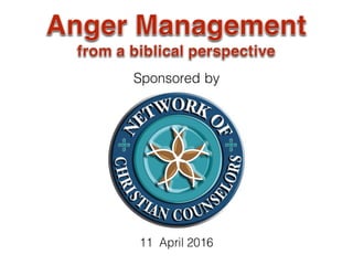 Anger Management from a Biblical Perspective | PPT