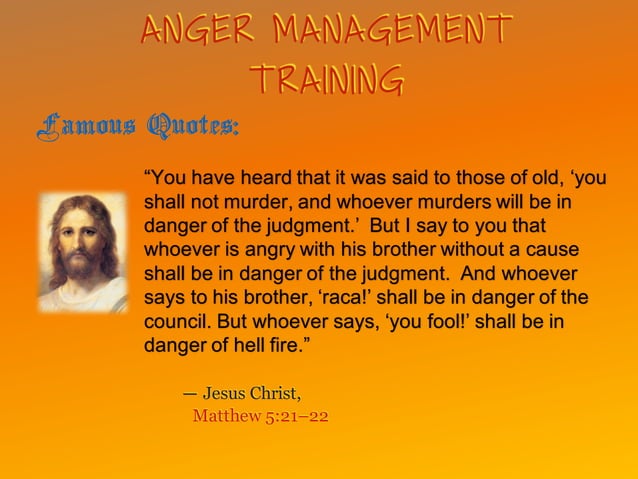 Anger Management from a Biblical Perspective | PPT