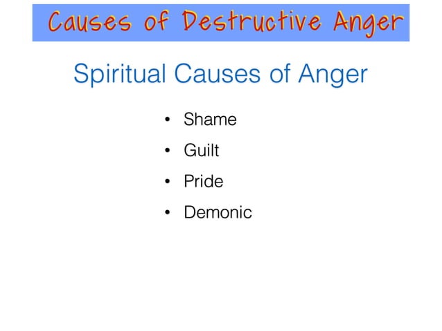 Anger Management from a Biblical Perspective | PPT