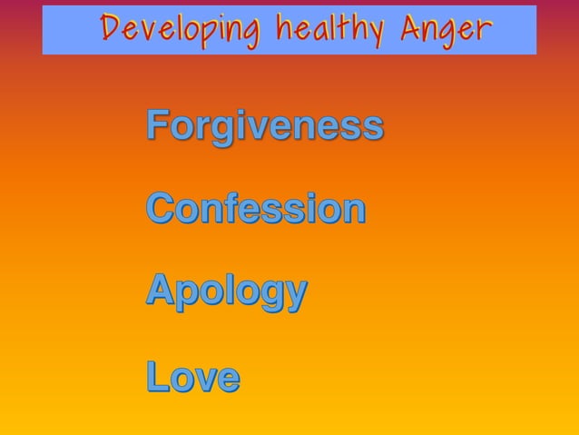 Anger Management from a Biblical Perspective | PPT