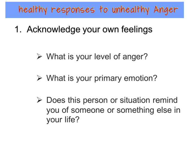 Anger Management from a Biblical Perspective | PPT