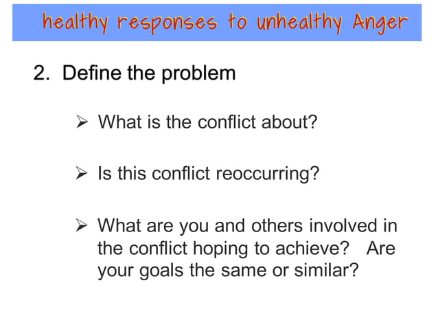 Anger Management from a Biblical Perspective | PPT