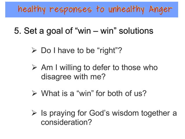 Anger Management from a Biblical Perspective | PPT