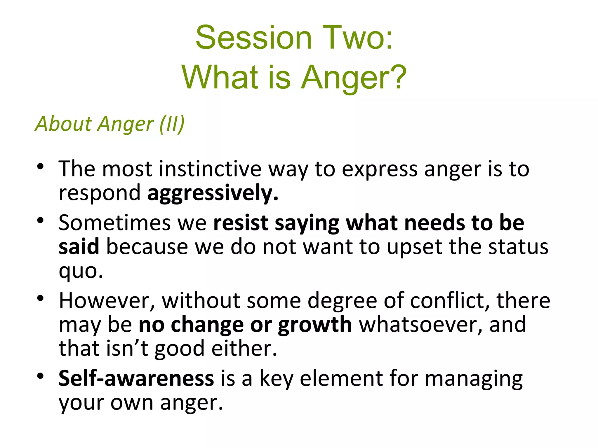 Anger Management: Understanding Anger | PPT