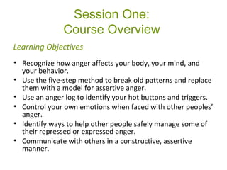 Anger Management: Understanding Anger | PPT