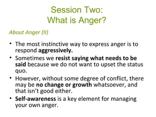 Anger Management: Understanding Anger | PPT