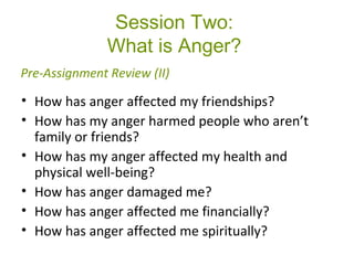 Anger Management: Understanding Anger | PPT