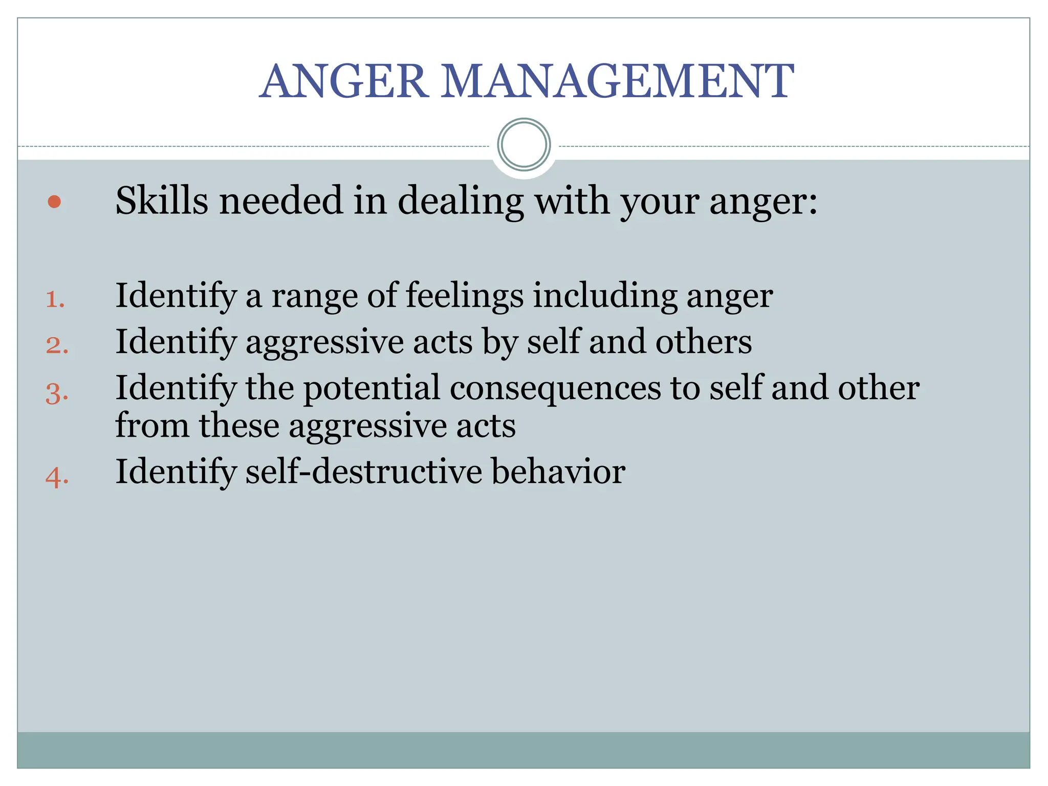 anger management presentation for working professionals | PPTX