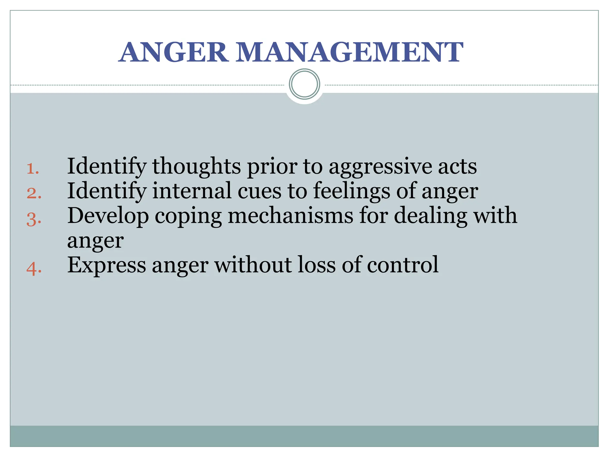 anger management presentation for working professionals | PPTX