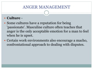 anger management presentation for working professionals | PPTX