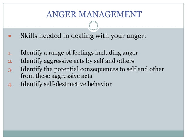 anger management presentation for working professionals | PPTX