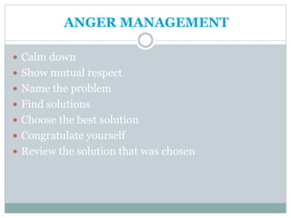anger management presentation for working professionals | PPTX