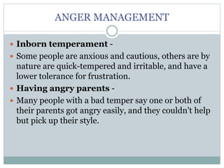 anger management presentation for working professionals | PPTX