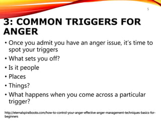 How to Control Your Anger: Anger Management Techniques for Beginners | PPTX
