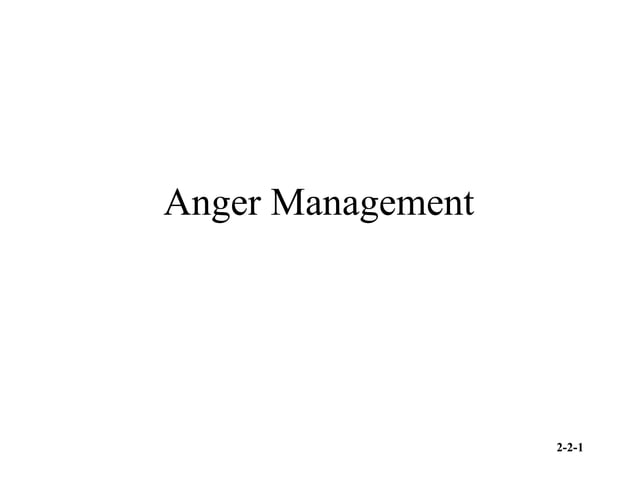 Comprehensive Quiz Anger management and control | PPTX