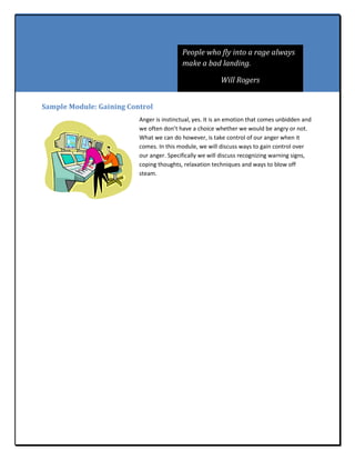 Anger management sample | PDF