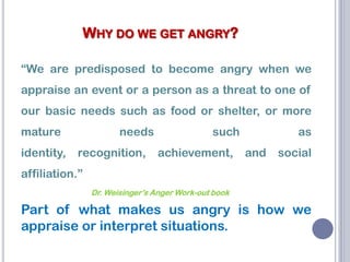Anger management skills 2nd | PPTX | Mental Health | Diseases and ...