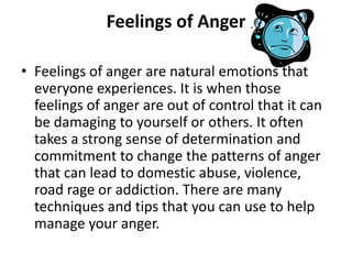 Anger management techniques[1] | PPTX | First Aid | Injuries