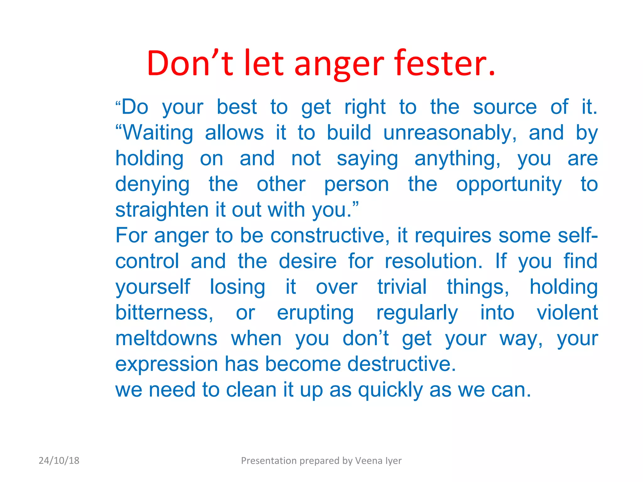 Anger management thru dmt final (2) | PPT