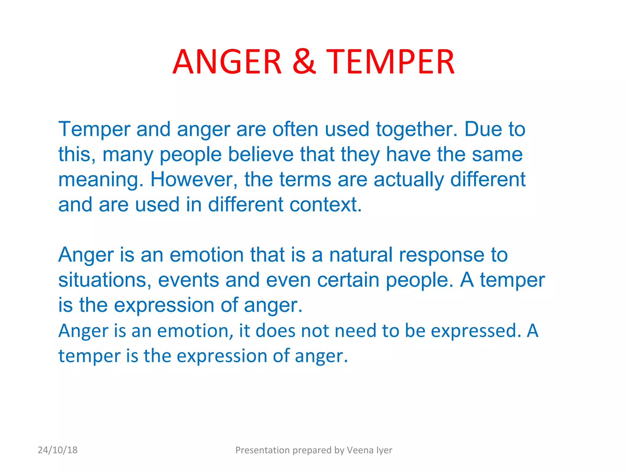 Anger management thru dmt final (2) | PPT