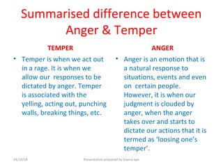 Anger management thru dmt final (2) | PPT