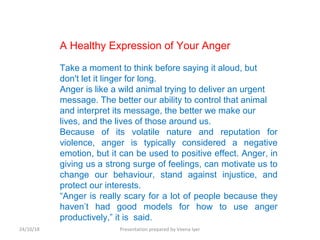 Anger management thru dmt final (2) | PPT