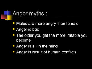 Anger mngt | PPT | Medical Health