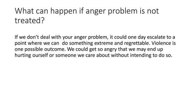 Anger -underlying causes, how to manage it | PPT