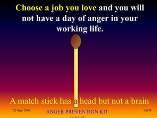 Anger prevention | PPS | First Aid | Injuries