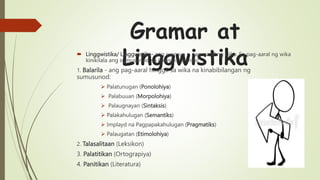 Ang Estruktura at Kayarian ng Wika.pptx