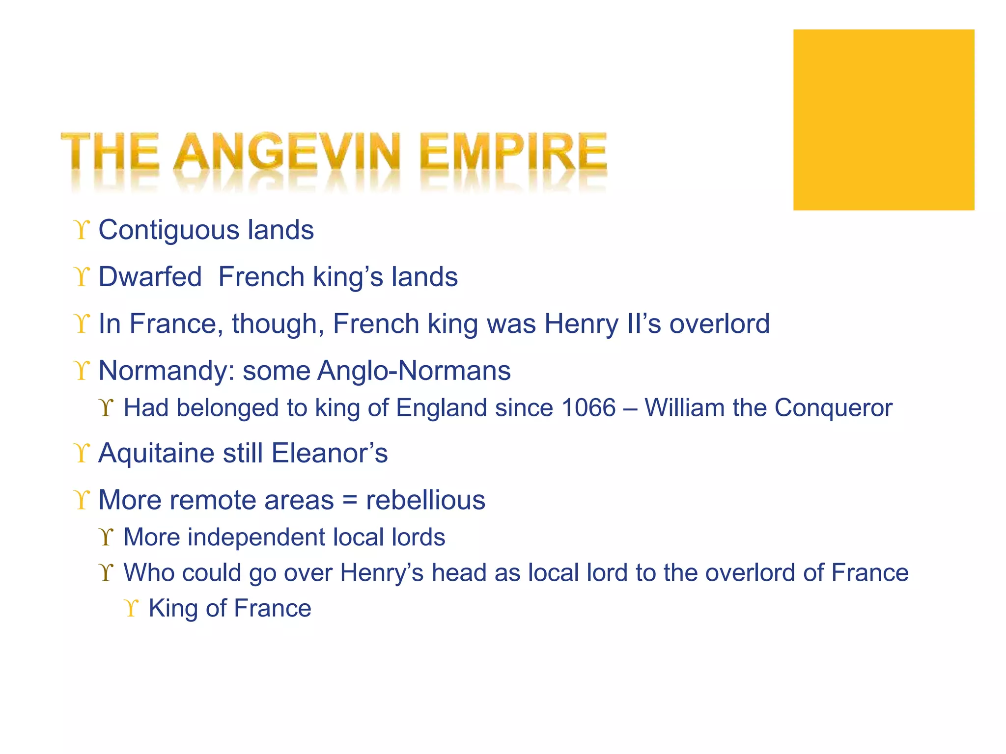 Angevin empire introduction | PPTX
