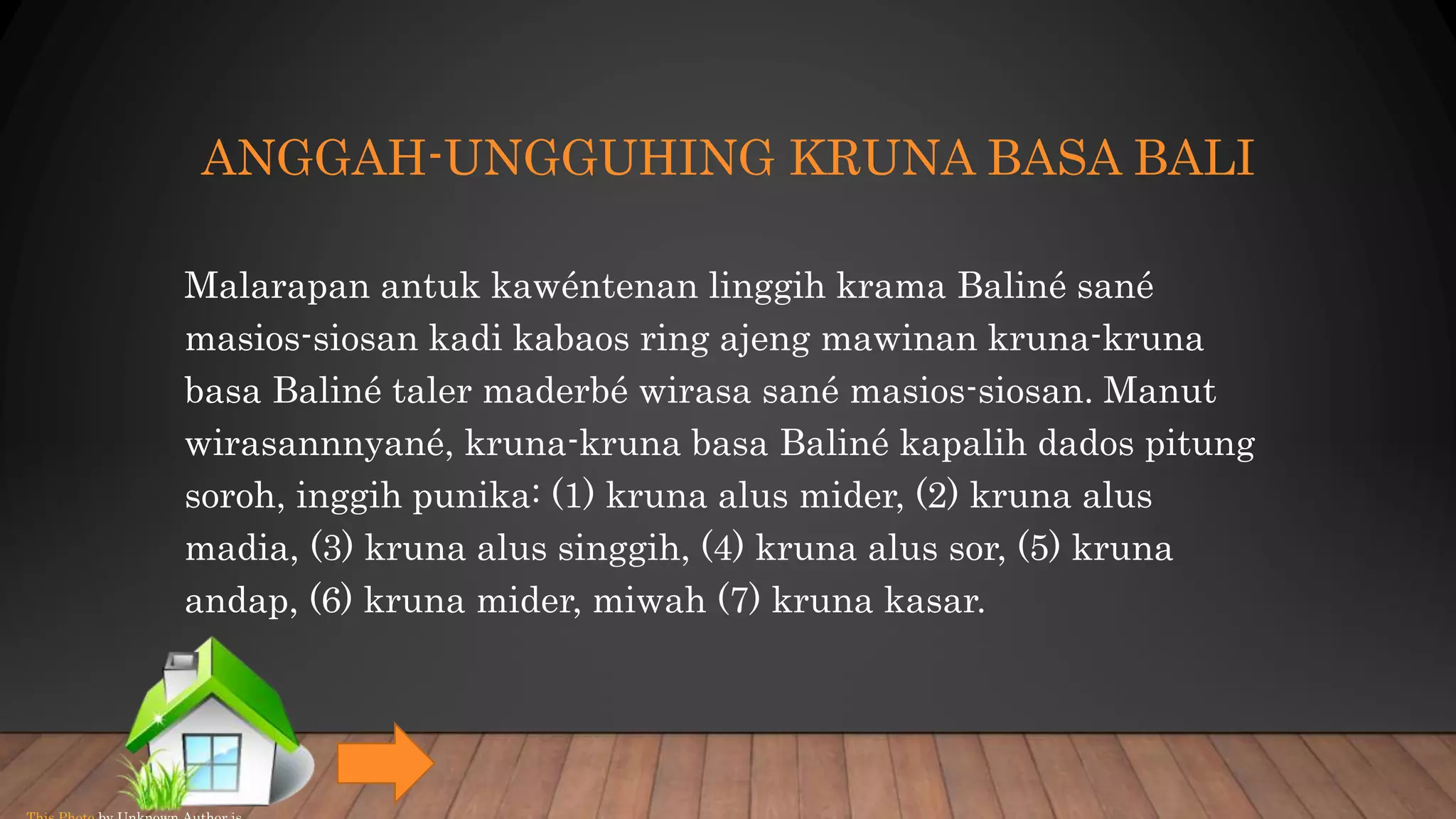 Anggah ungguhing lengkara BASA BALI | PPTX