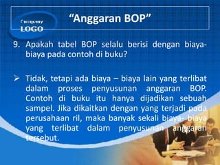 Anggaran bop | PPTX