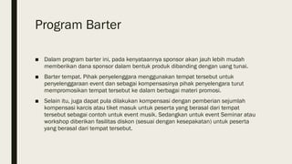 ANGGARAN EVENT yang proporsional untuk event | PPTX