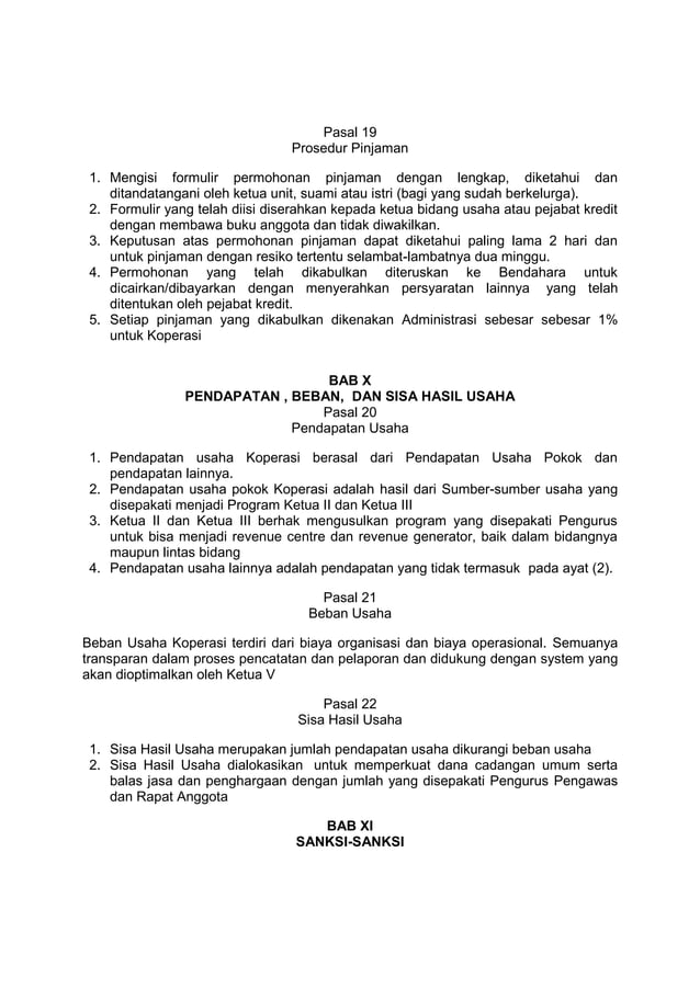 Anggaran Rumah Tangga KOKOPI | PDF