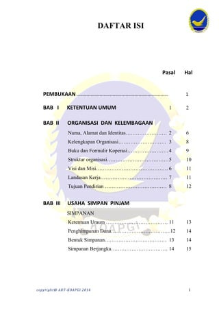 Anggaran rumah tangg aok | PDF