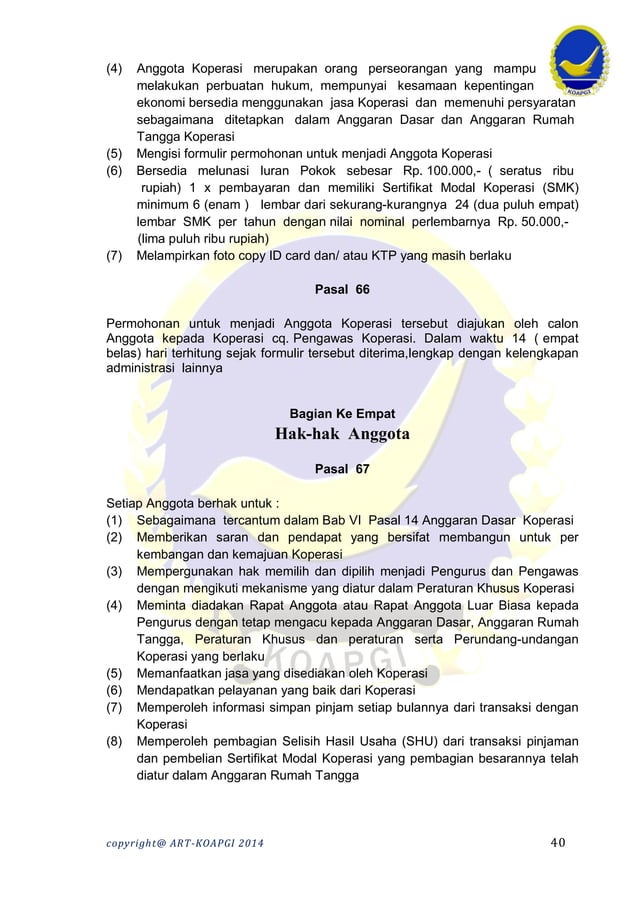 Anggaran rumah tangg aok | PDF