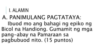 Epiko isa sa mga uri ng sulat sa pilipino | PPTX